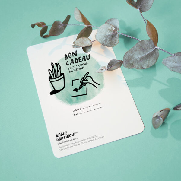 bon-cadeau-cours-de-dessin-lorient-aquarelle - Vague Graphique